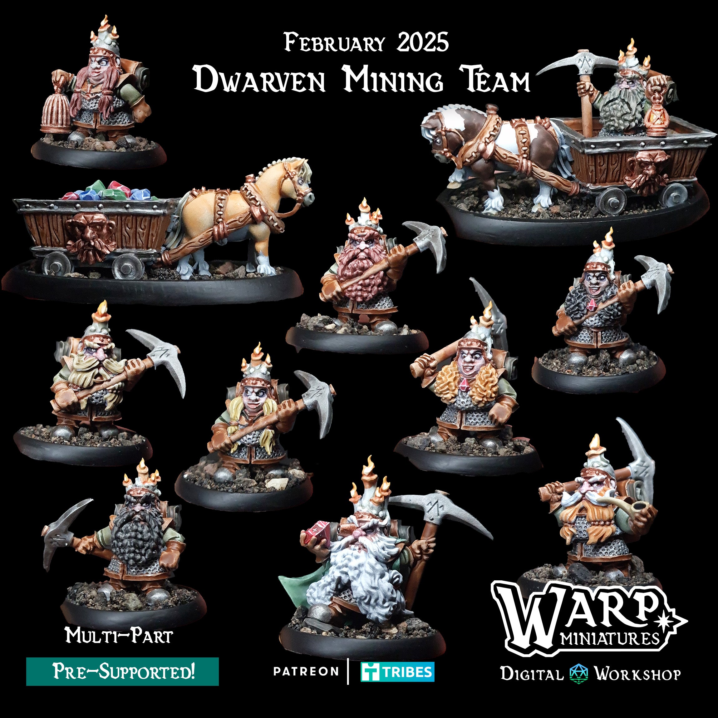 Dwarven Mining Team – Mini Marvels